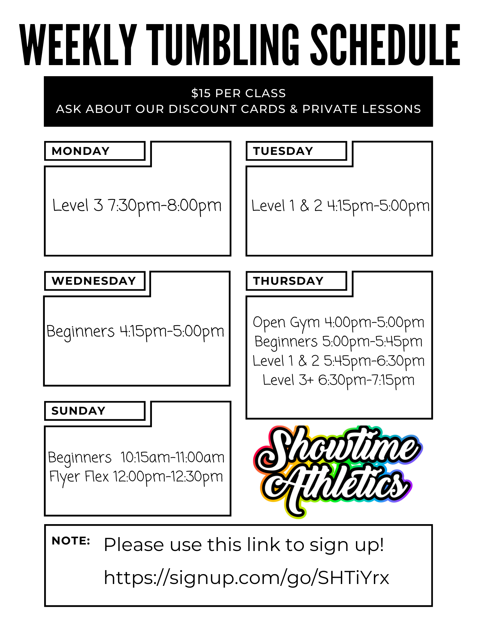 Showtime Athletics Home